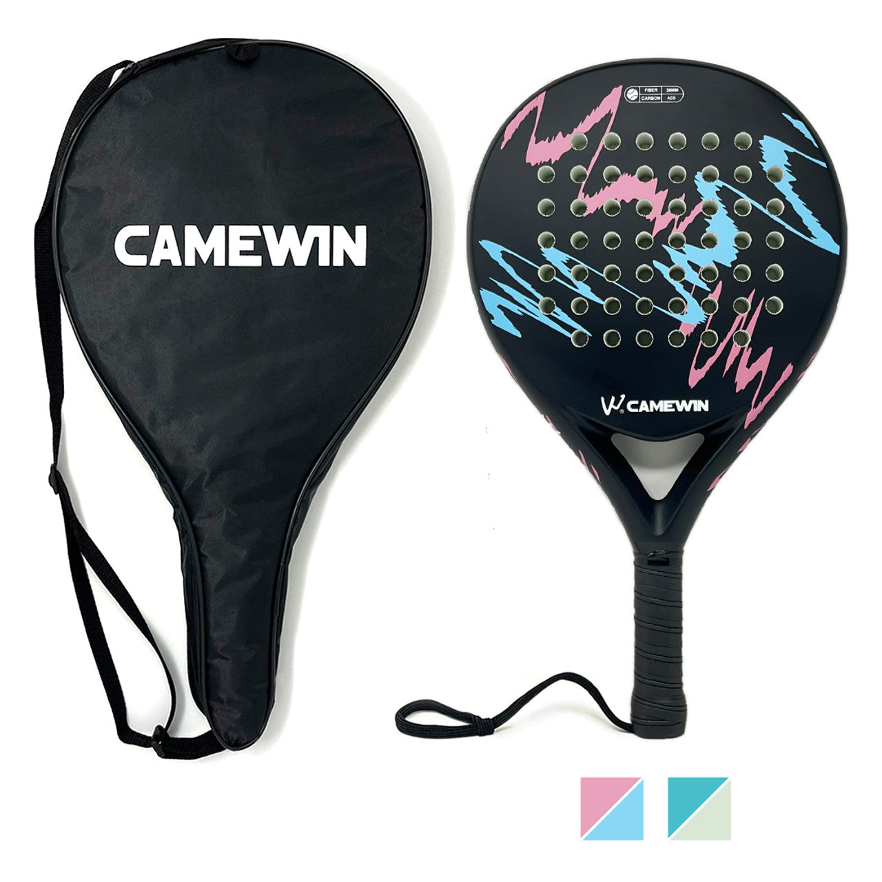 Pala De Pádel Camewin Full Fibra De Carbono 36mm Con Funda – MundoFit