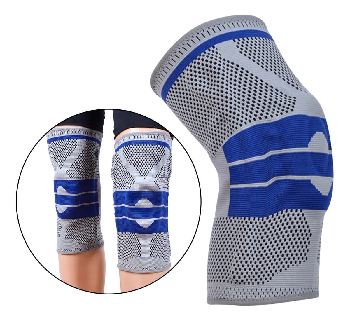 Rodillera Ortopédica Deportiva Con Soportes Silicona Gel – MundoFit